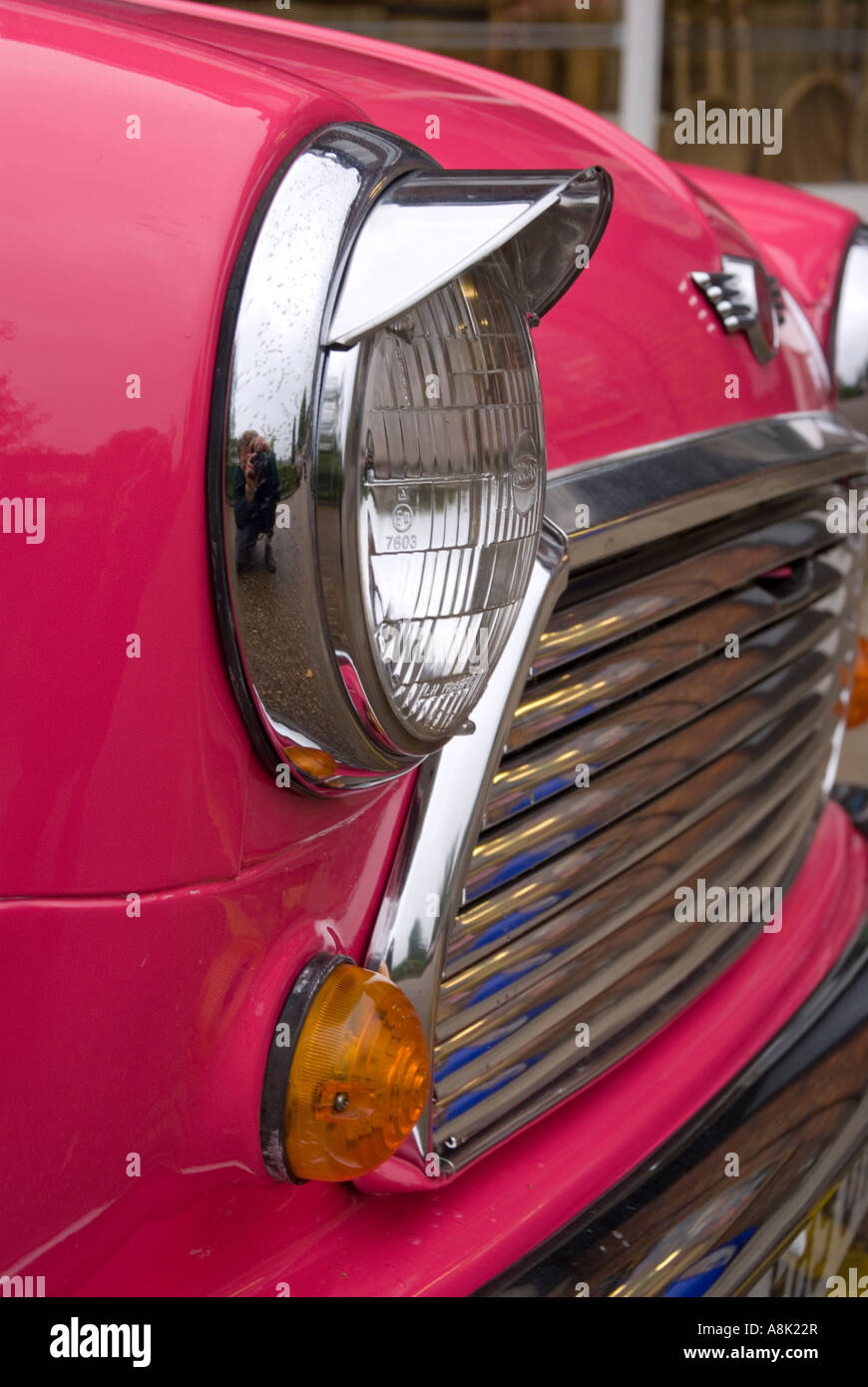 pink mini car leyland Stock Photo - Alamy