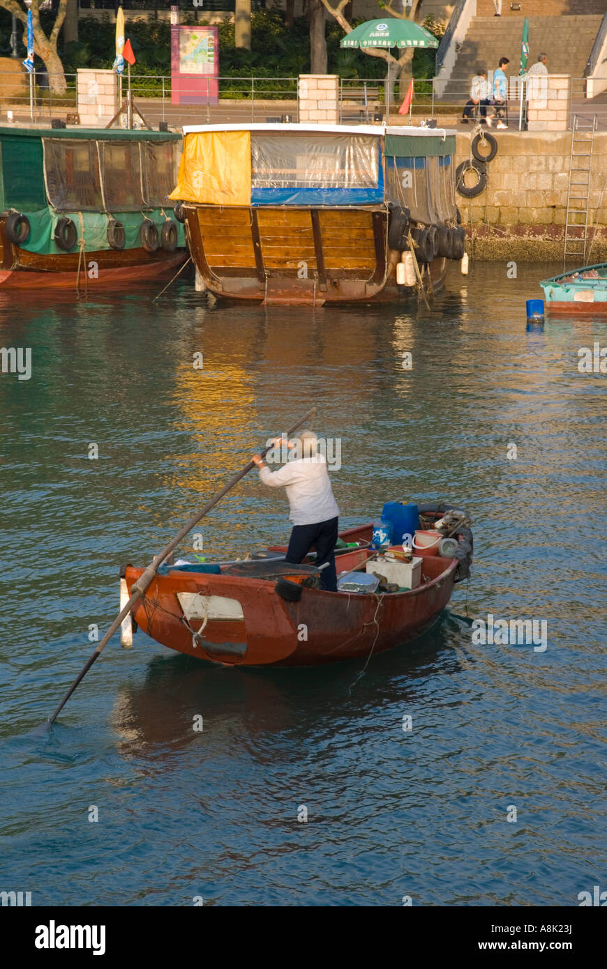 Asia China Hong Kong new territories sai kung harbour boats Stock Photo - Alamy