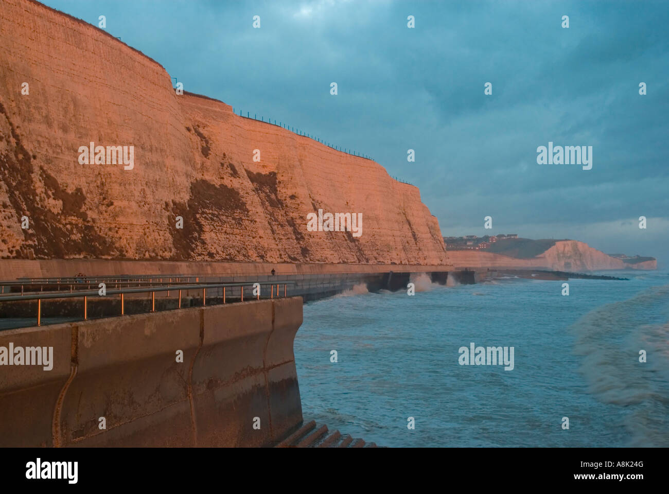 europe uk england sussex cliffs at saltdean Stock Photo - Alamy