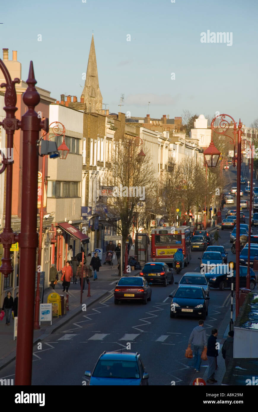 UK england london surrey surbiton high street Stock Photo - Alamy