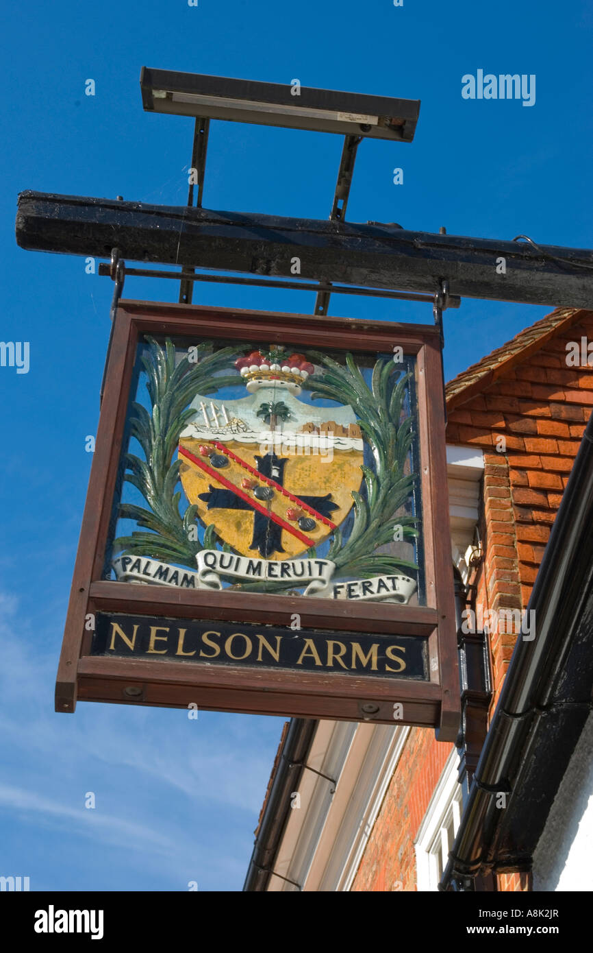 UK england surrey Farnham Nelson arms Stock Photo - Alamy