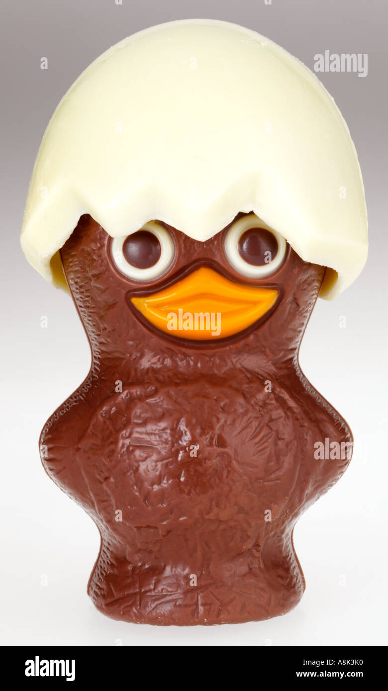 CHOCOLATE EASTER CHICK Stock Photo - Alamy