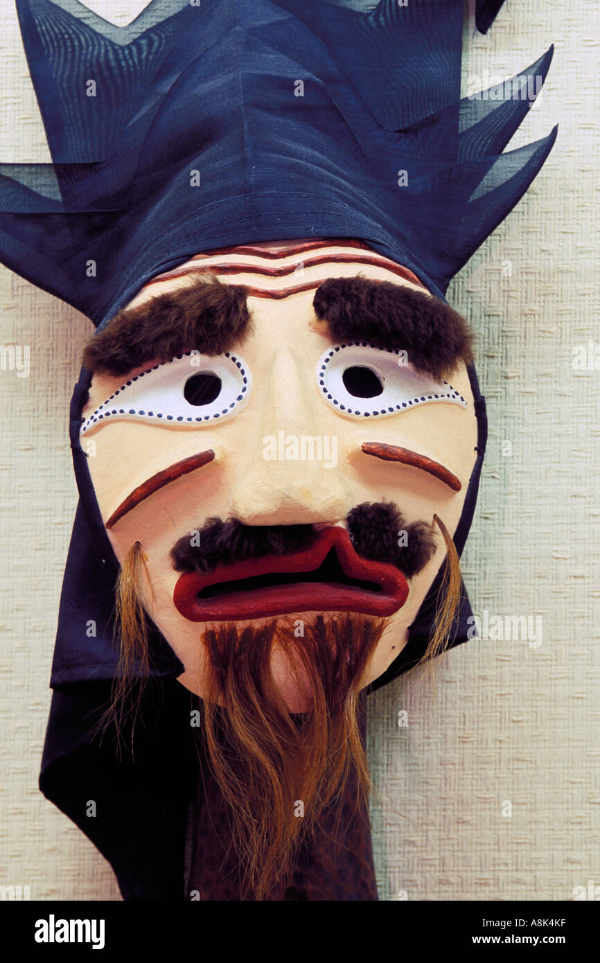 South Korea, Hahoe Village, Songpa Sandal Tal mask Saennim Stock Photo ...