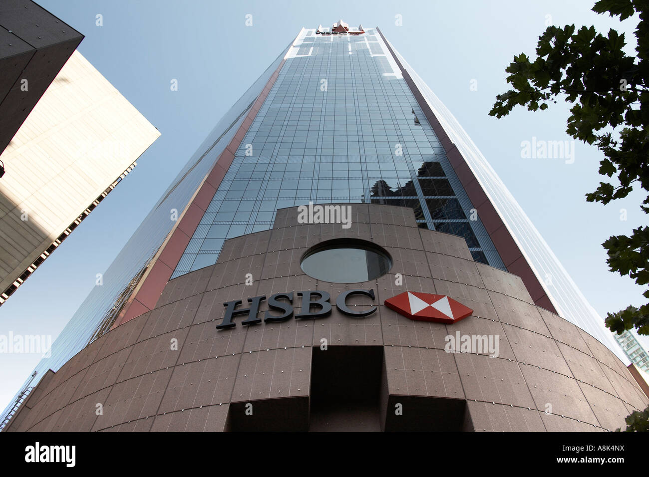 Tall modern commercial office skyscraper HSBC building on George St in ...