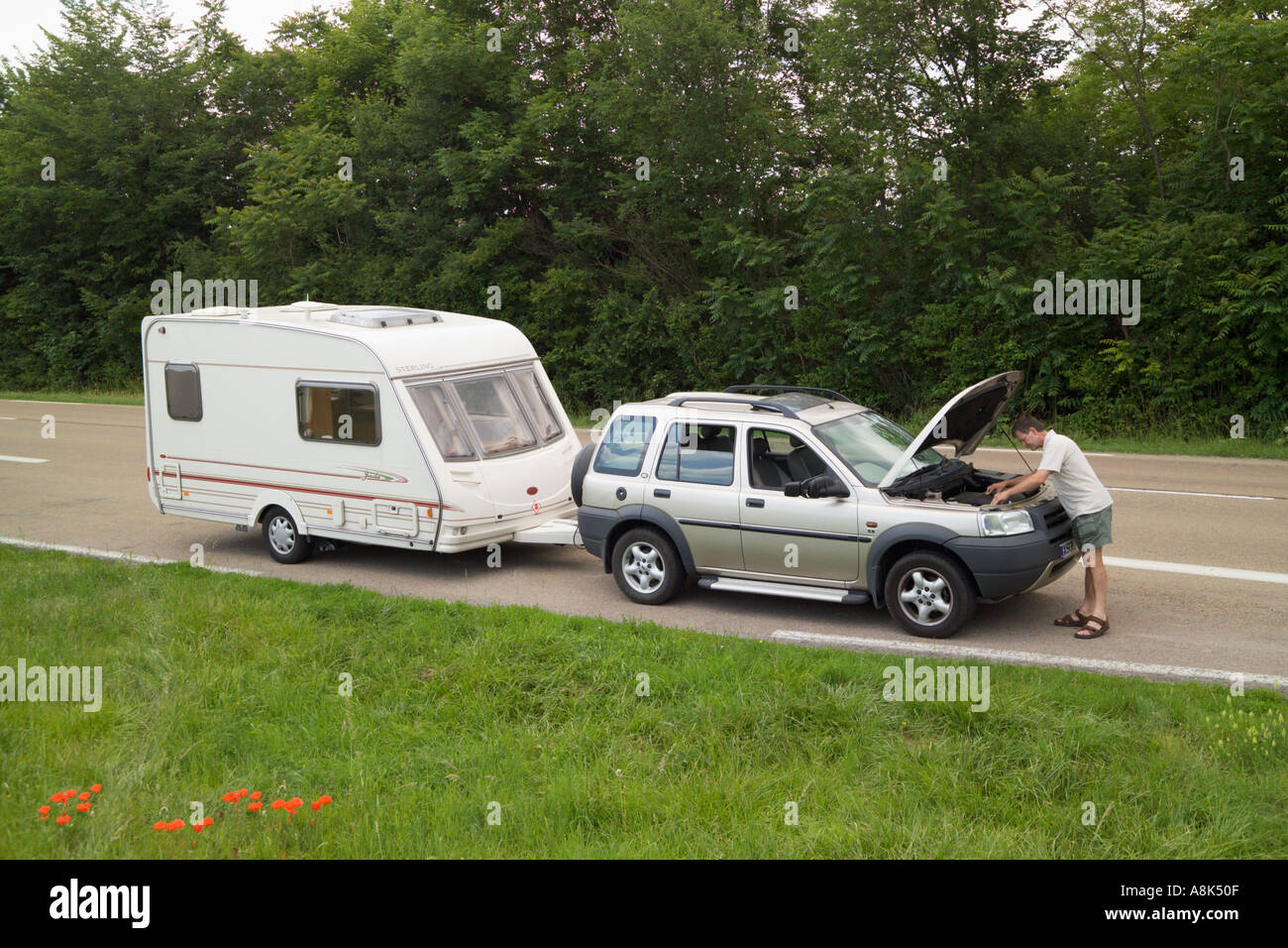 Broken down caravan hi-res stock photography and images - Alamy