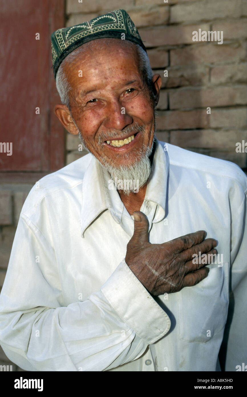 China, Turpan, Uighur man in village of Astana Stock Photo - Alamy
