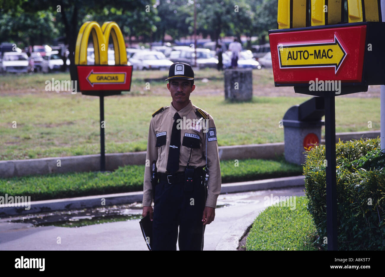 Private police officer guards mcdonalds hi-res stock photography and ...