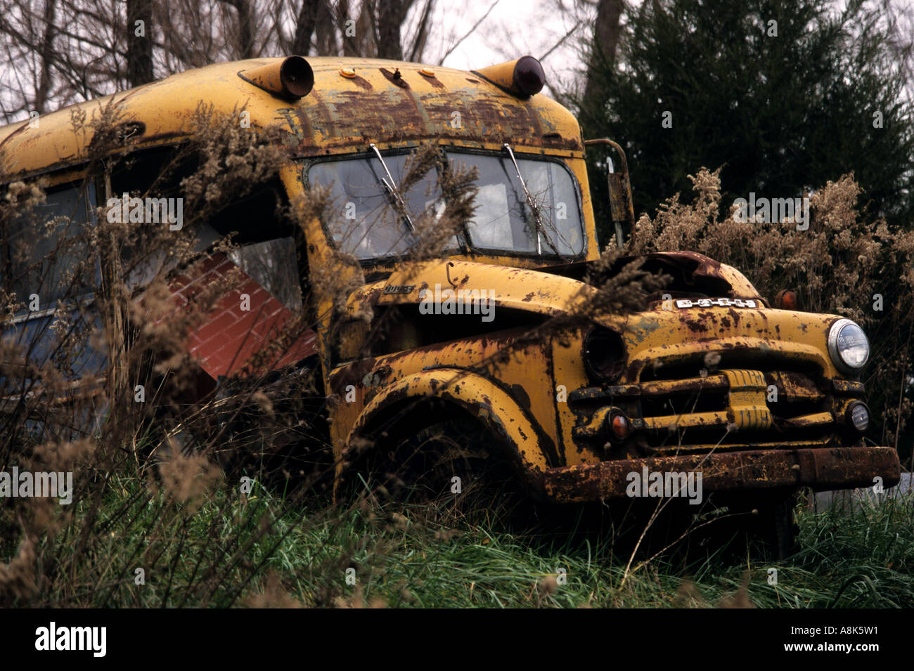 Junk school bus hi-res stock photography and images - Alamy