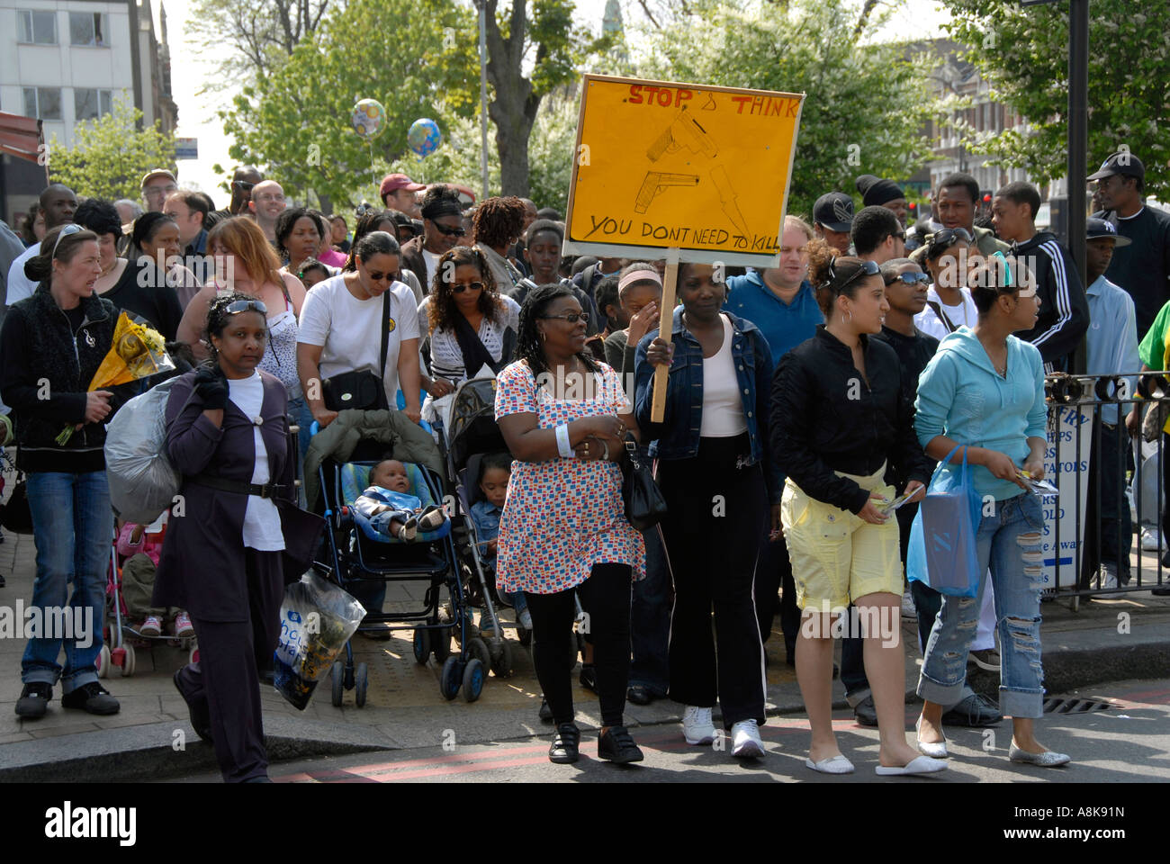 Anti gun march in London by mums & relatives of victims of violent ...
