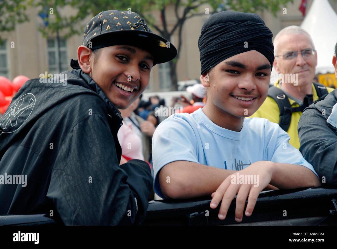 sikh boys one traditional one in western dress Celebration of Hindu ...
