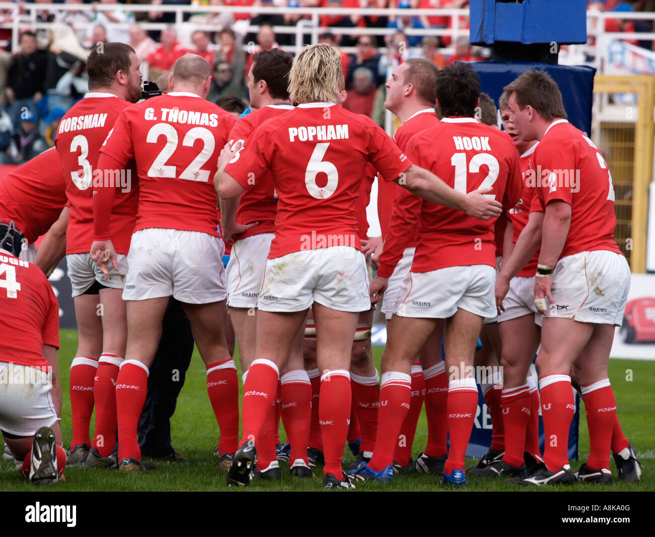 Chris Horseman Gareth Thomas Alix Popham James Hook Matthew Rees Stock ...