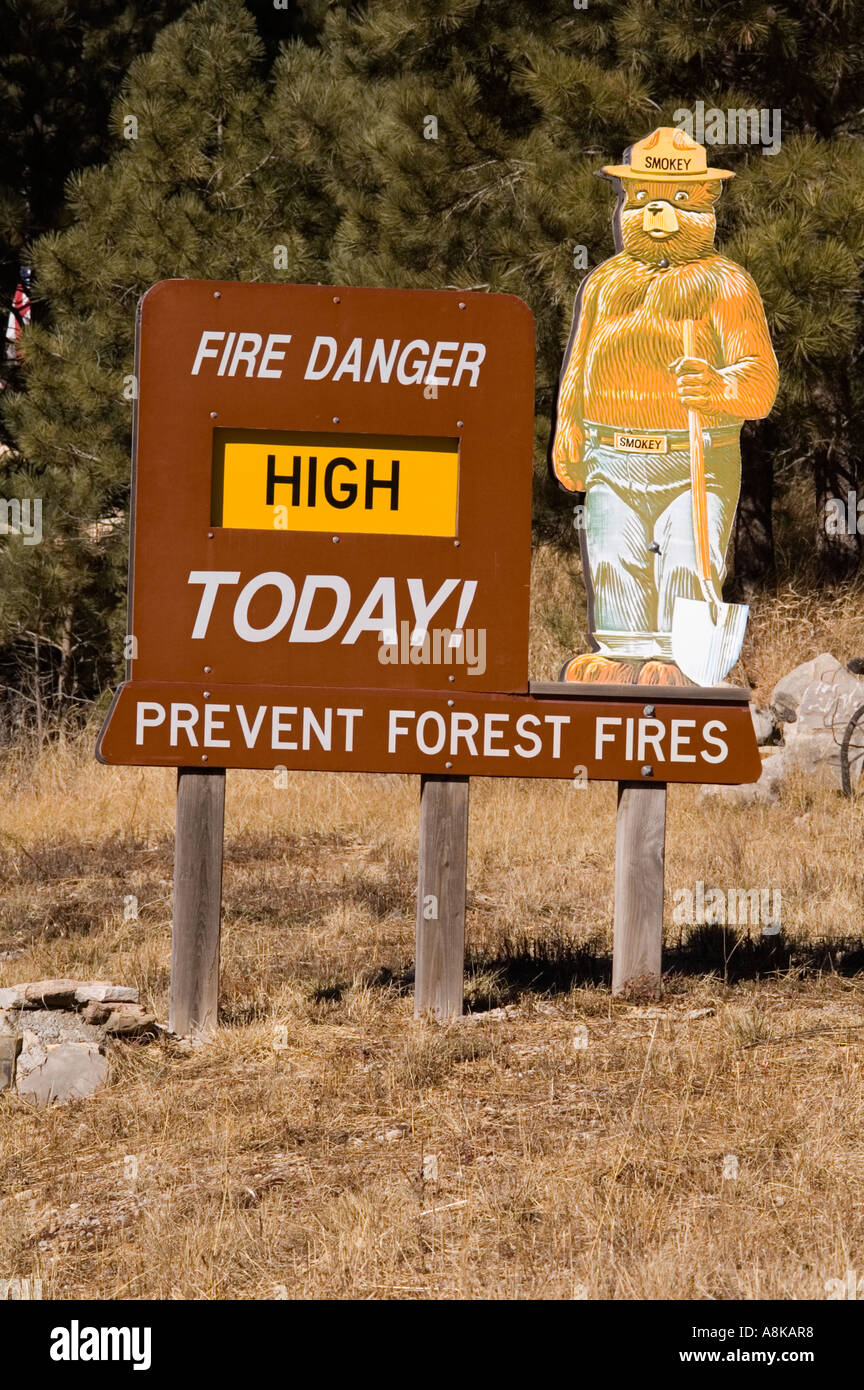 High Forest Fire Danger Sign High Resolution Stock Photography and ...