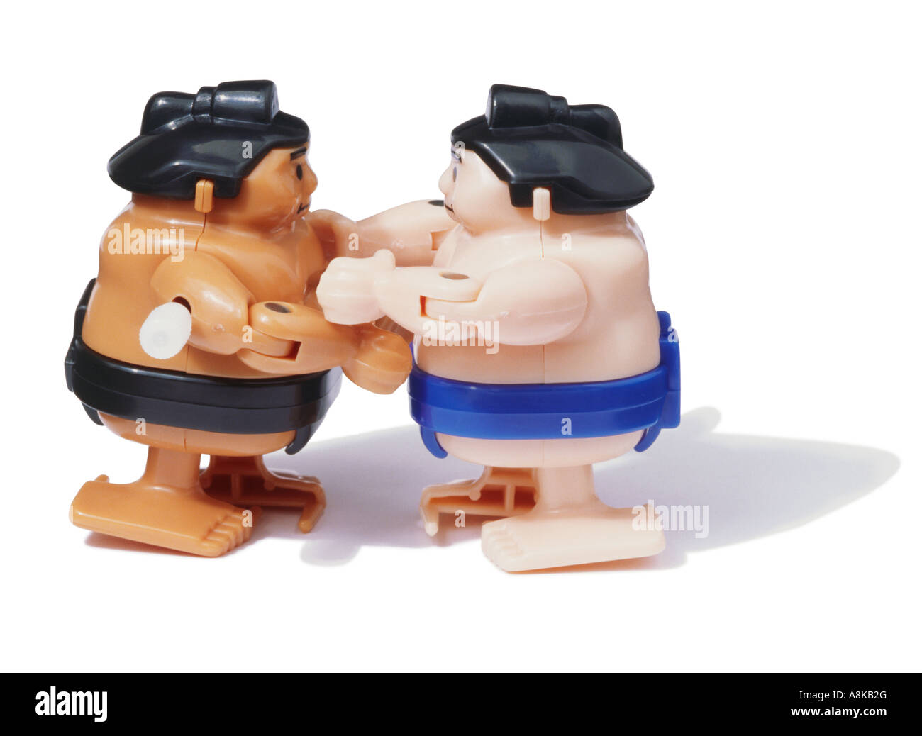 Toy Sumo wrestlers fighting Stock Photo - Alamy