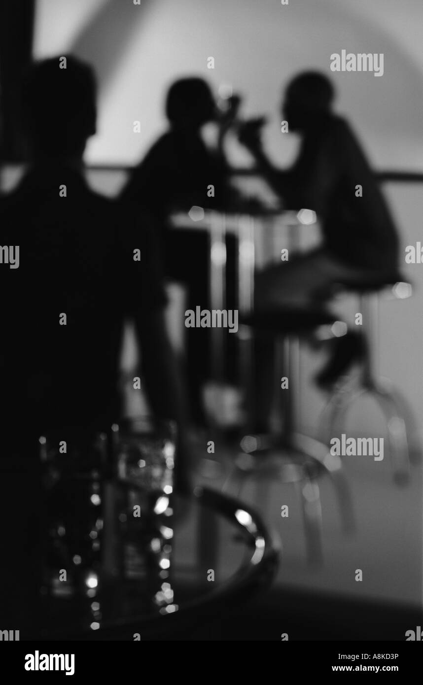 Two people talk in Black and White Stock Photos & Images - Alamy