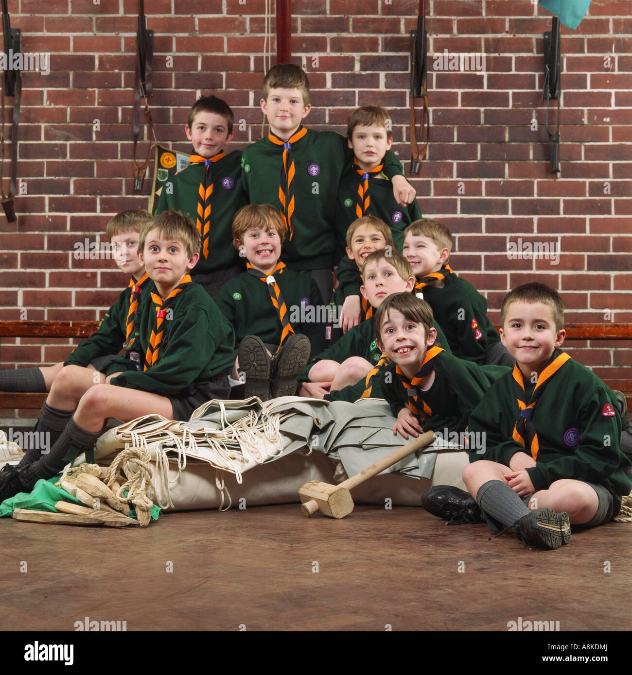 A group of boy scouts Stock Photo - Alamy
