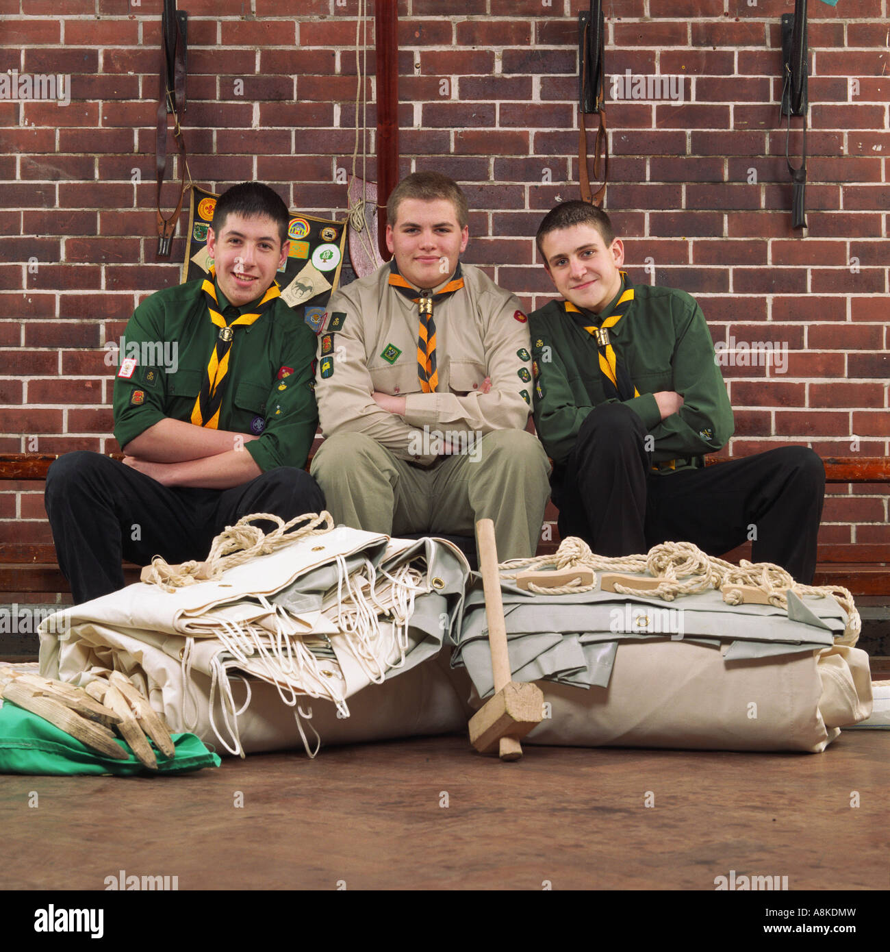 A group of boy scouts Stock Photo - Alamy