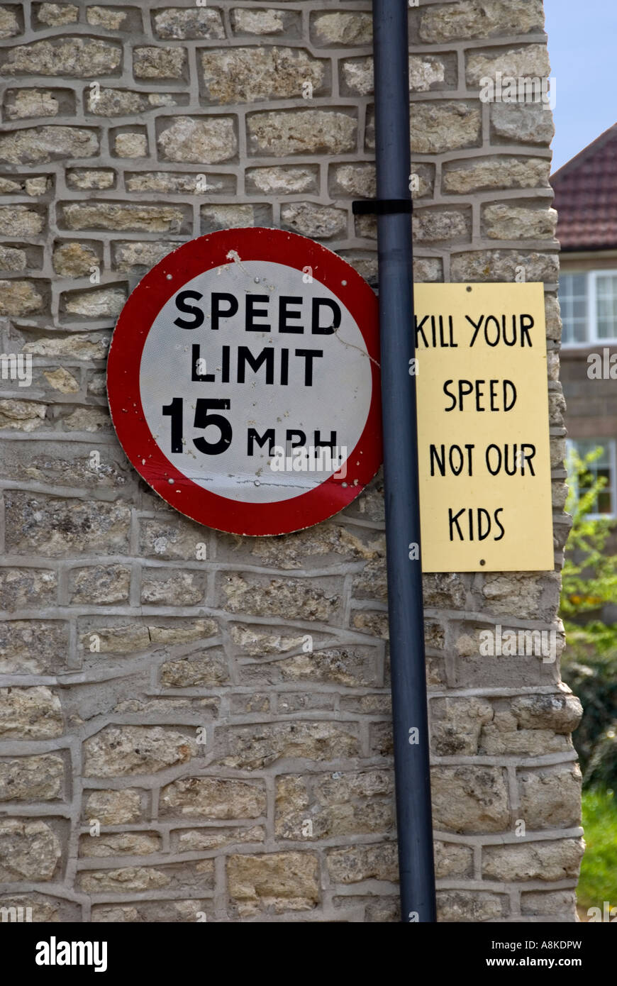 Speed Limit Sign, Mere, Dorset, England Stock Photo - Alamy