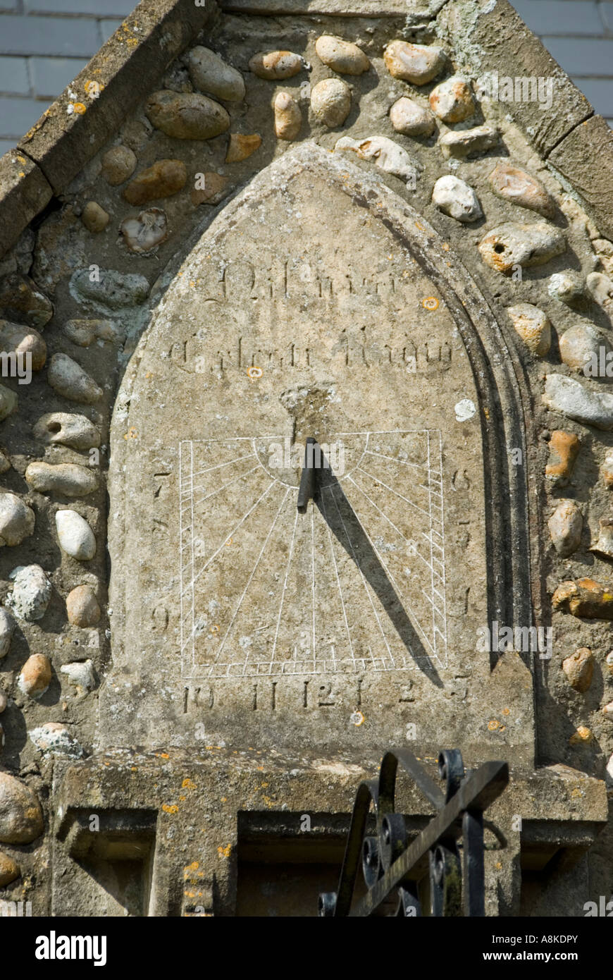 Sundial on church, Headley, Surrey, England Stock Photo - Alamy