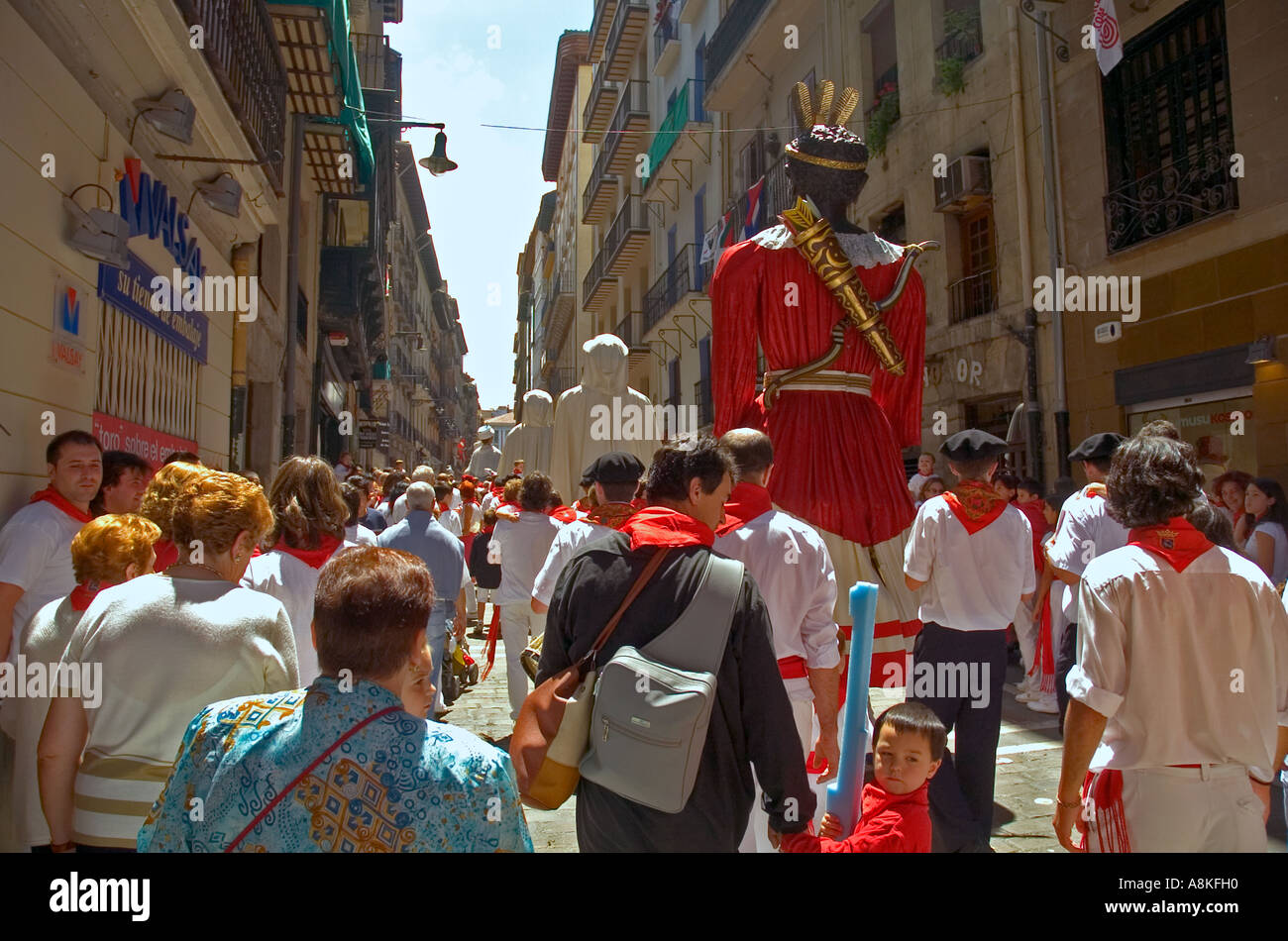 Fiesta de San Fermin, Pamplona Navarra, Spain Stock Photo - Alamy