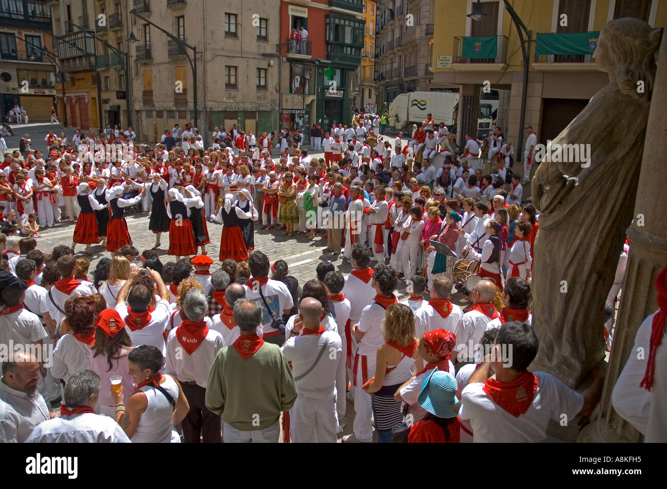 Fiesta de San Fermin, Pamplona Navarra, Spain Stock Photo - Alamy