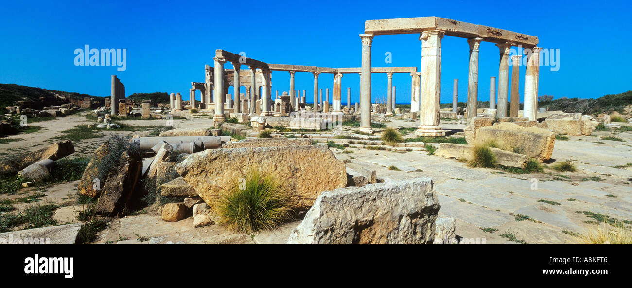 The Marketplace at Leptis Magna in Libya where Leptis farmers and ...