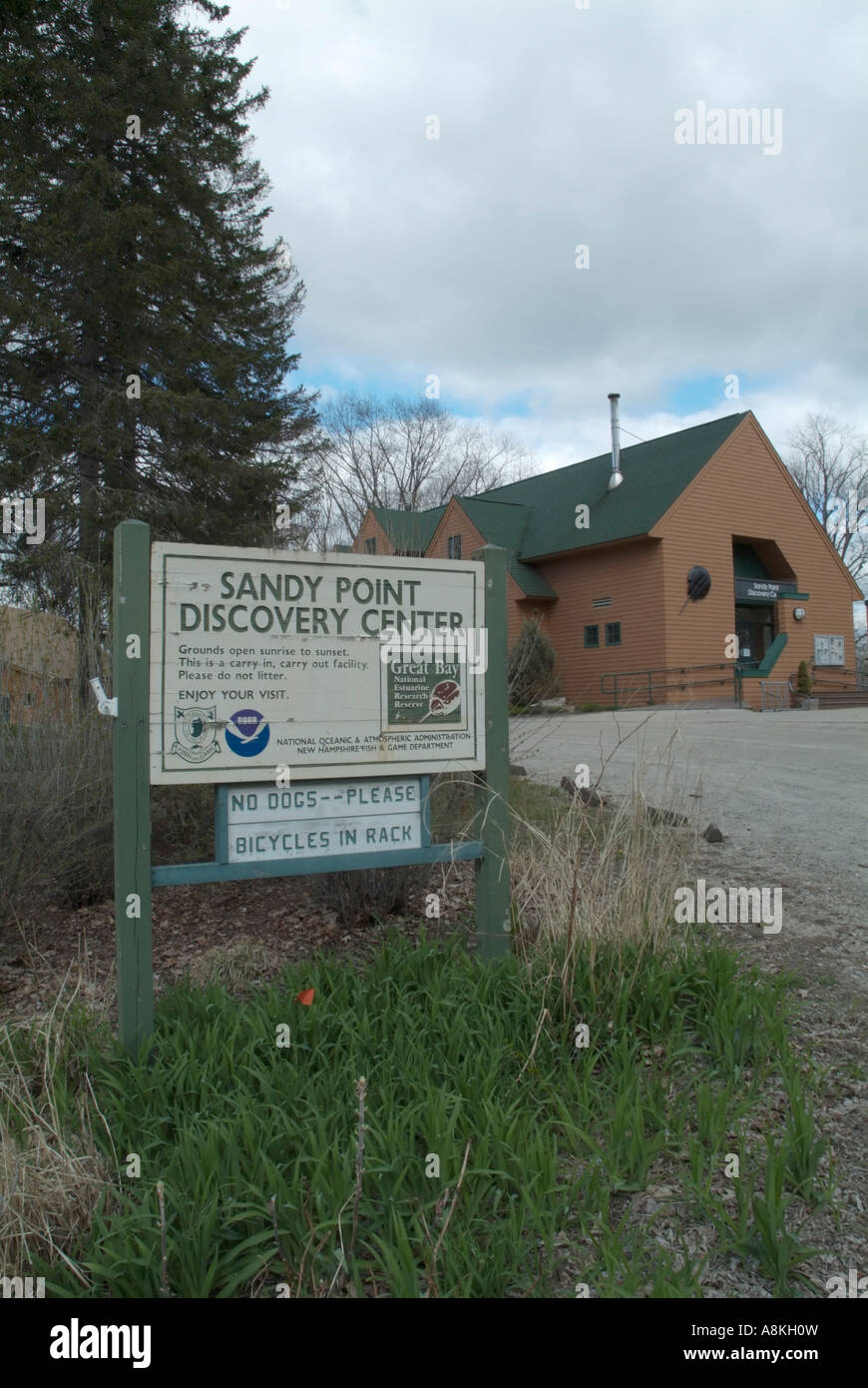 Sandy Point Discovery center Stock Photo - Alamy