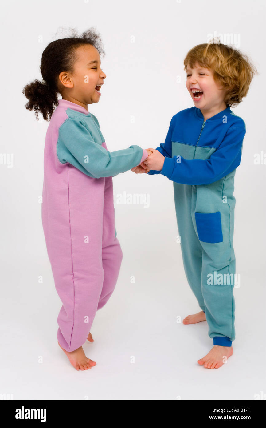 Different Races Holding Hands Kids