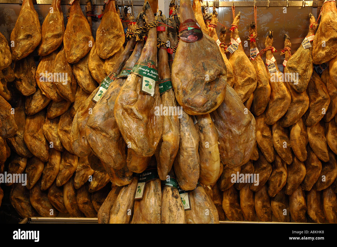 Serrano hams ham pig hi-res stock photography and images - Alamy