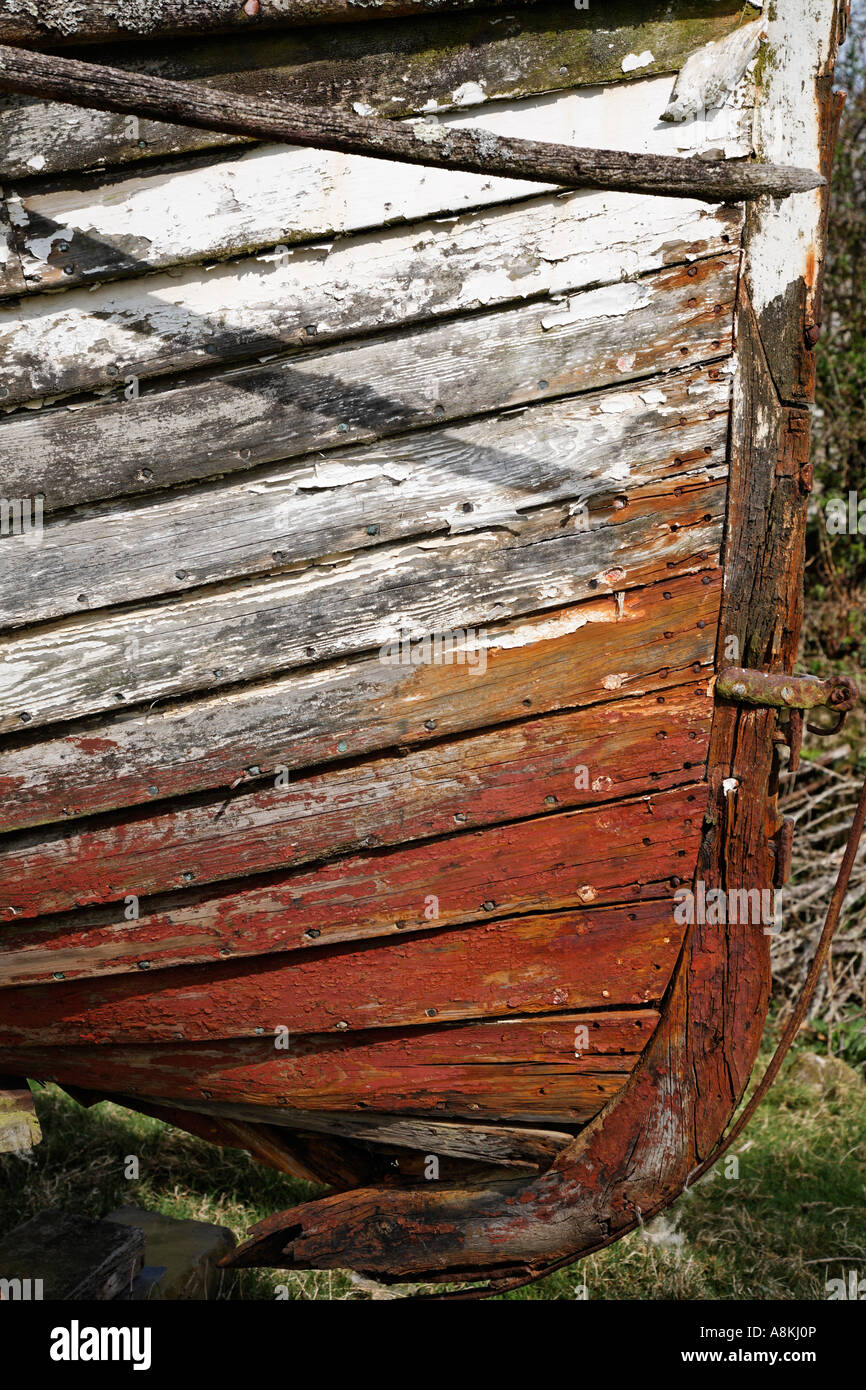 Abandoned Boat at The Ghost Farm Preseli Hills Pembrokeshire West Wales ...