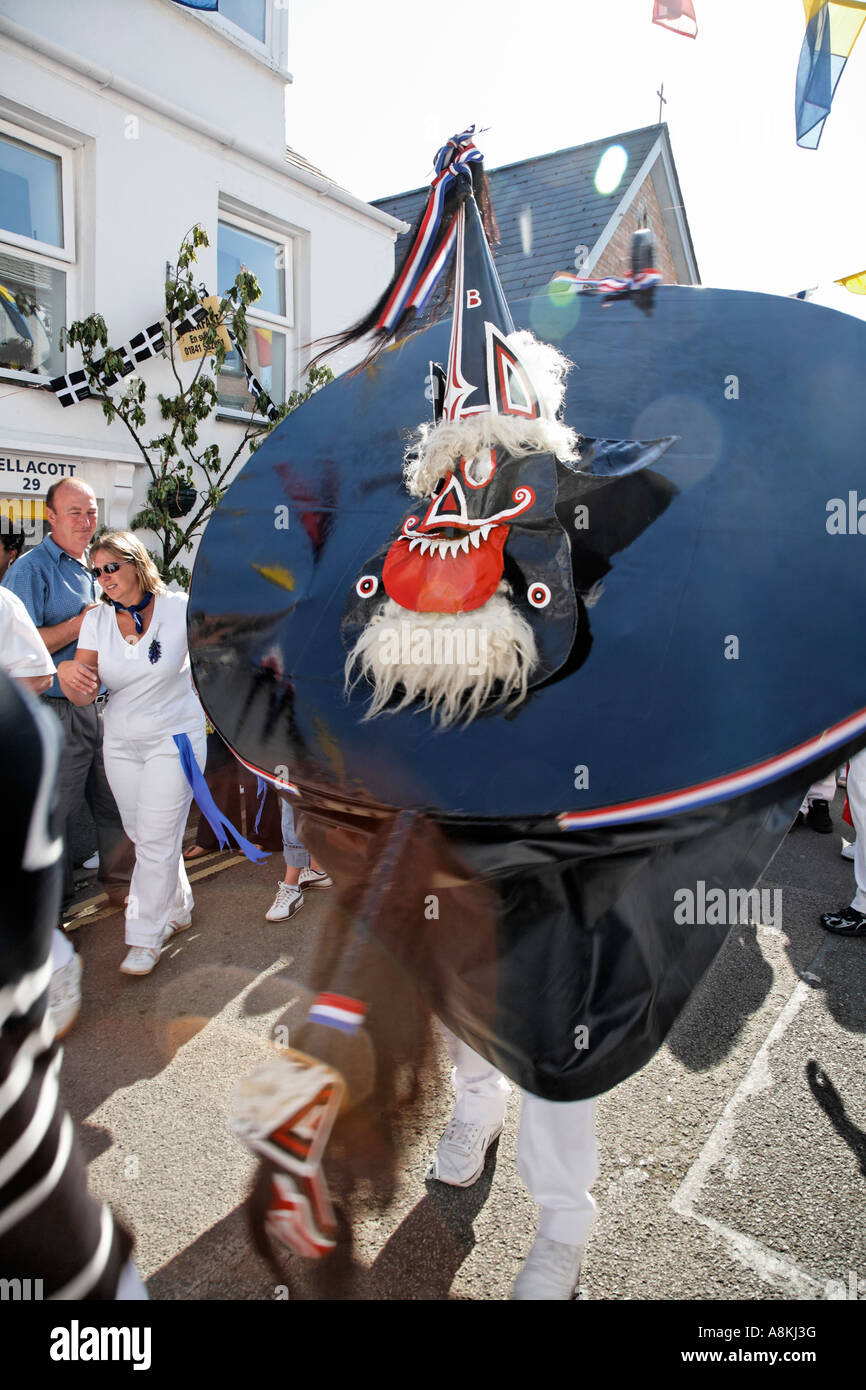 The Oss At The Obby Oss Mayday Celebrations Padstow Cornwall Britain UK ...