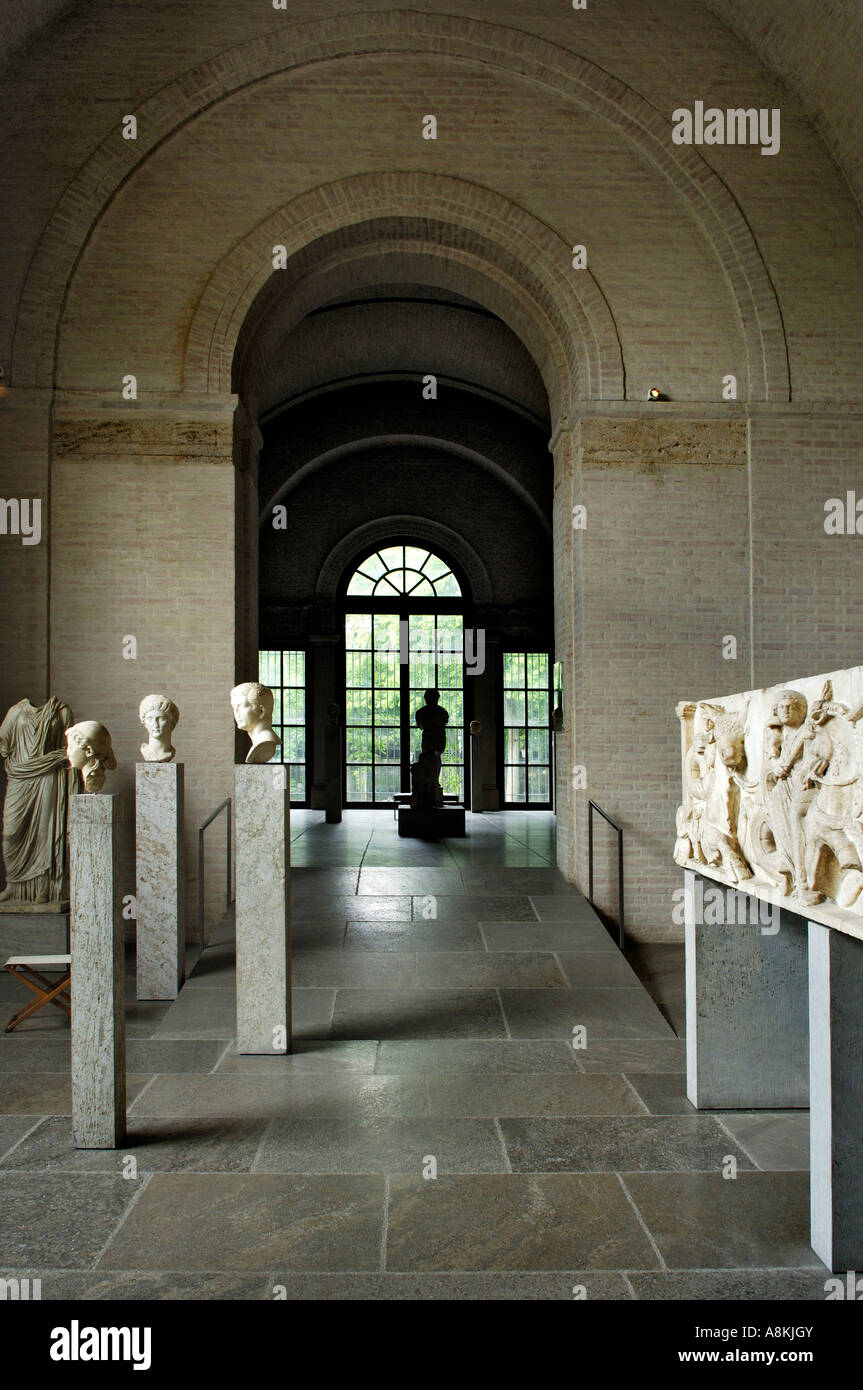 Hall of Roman portraits, Glyptothek, Munich, Bavaria, Germany Stock ...