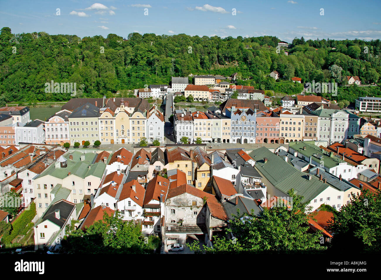 Old Town, Burghausen, Bavaria, Germany Stock Photo - Alamy