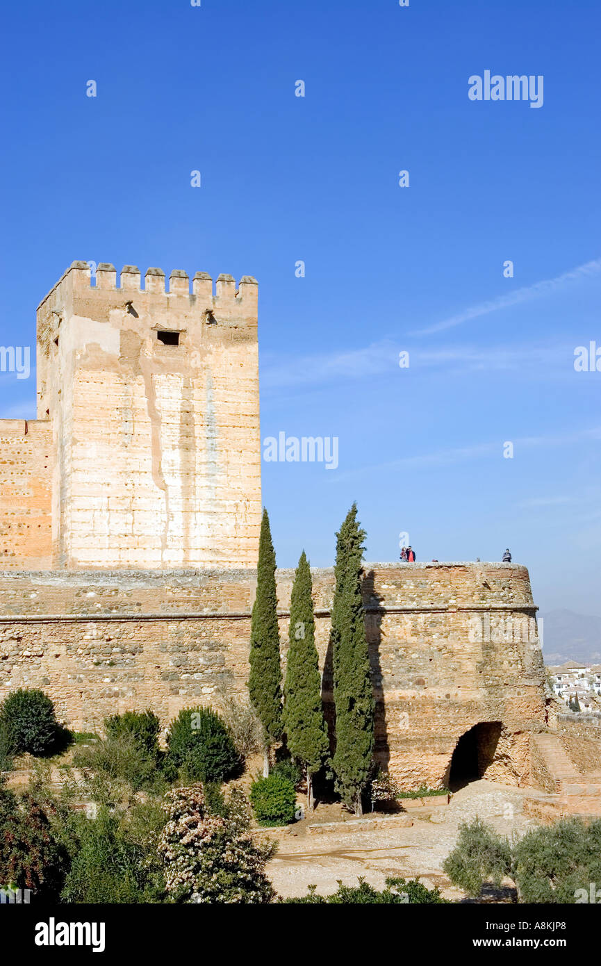 Beautiful building and architecture of the ancient Alhambra Palace in ...