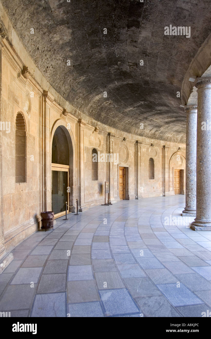 Beautiful arena and architecture of the ancient Alhambra Palace in ...