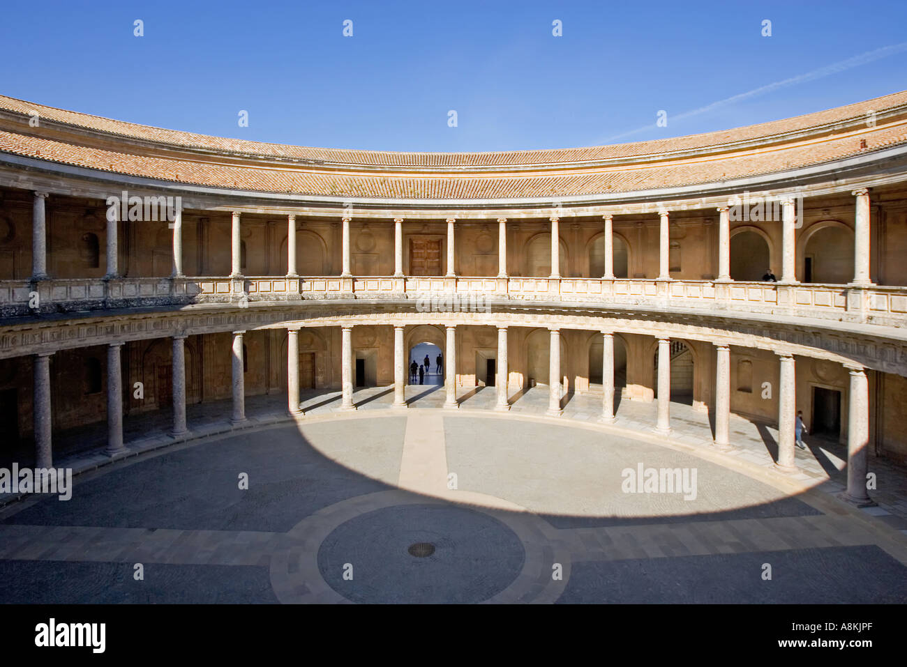Beautiful arena and architecture of the ancient Alhambra Palace in ...