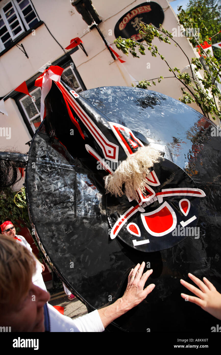 The Oss During The Obby Oss Mayday Celebrations Padstow Cornwall ...
