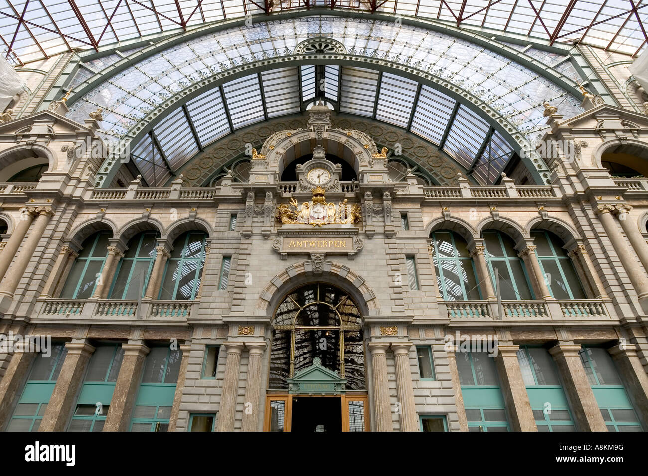 Antwerp railway station windows hi-res stock photography and images - Alamy