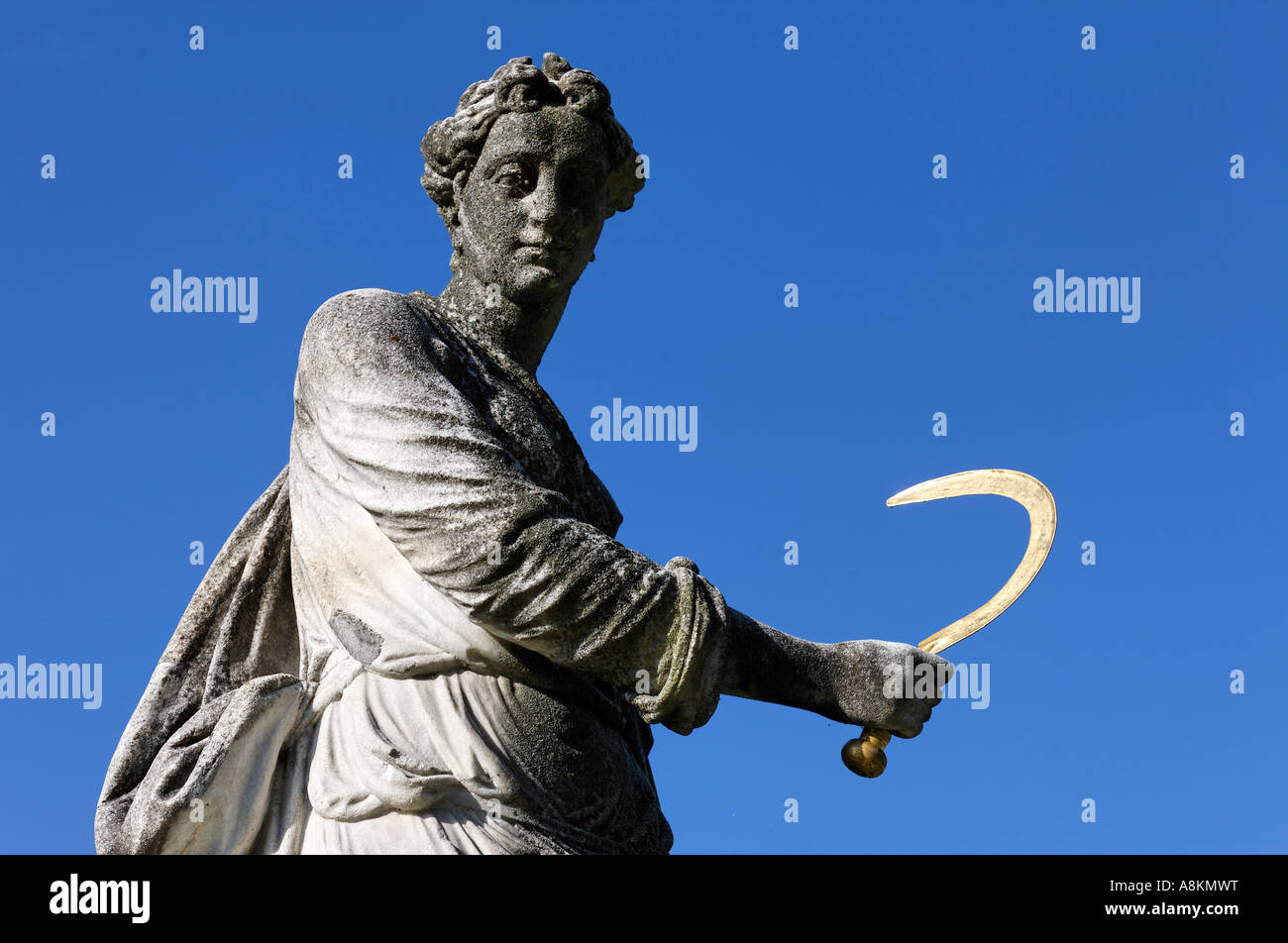 Statue, Nymphenburg, Munich, Upper Bavaria, Bavaria, Germany Stock ...