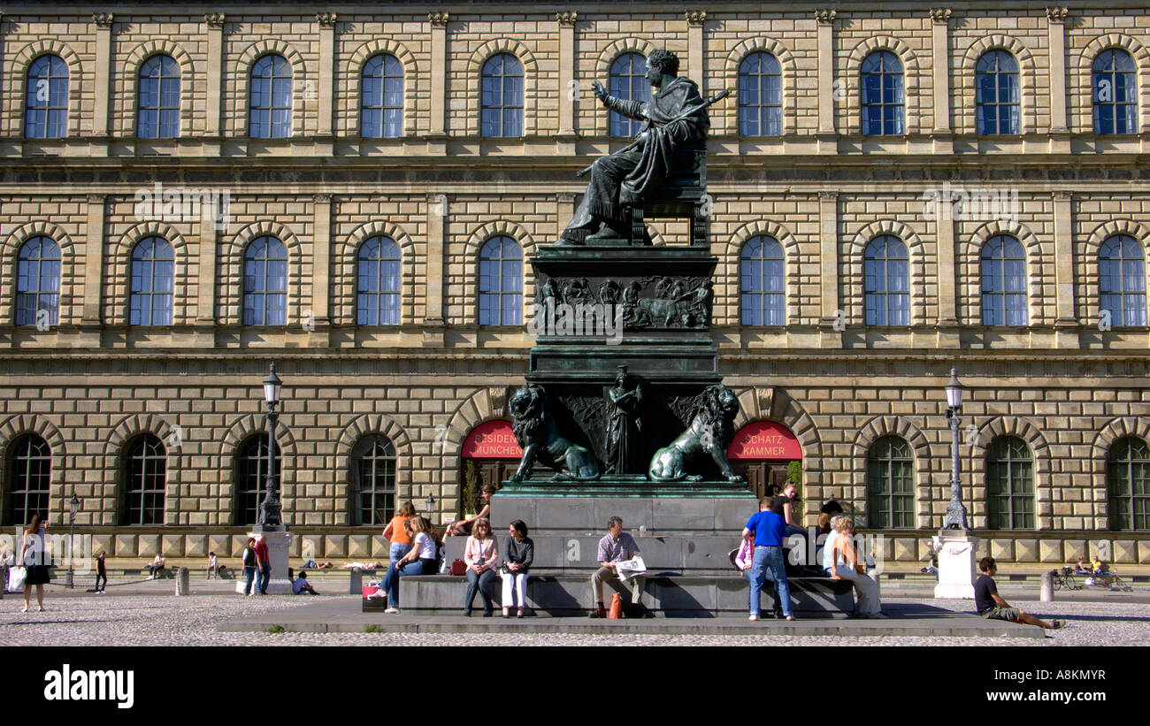 Monument of Max Joseph, Max Joseph Square, Munich, Bavaria, Germany ...
