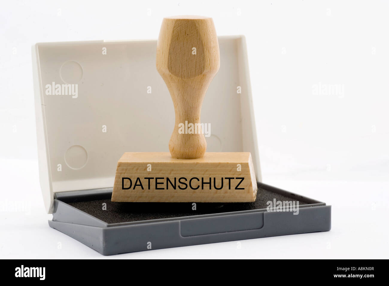 Stamp with ink-pad Stock Photo - Alamy