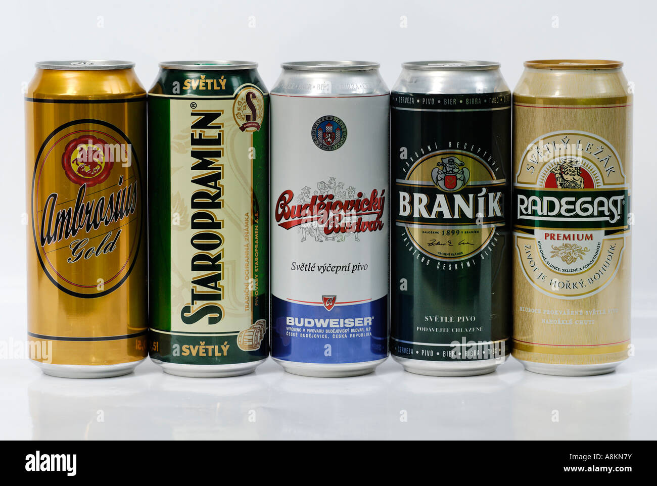 Czech beer can, beer from Bohemia, Czech Republic Stock Photo - Alamy