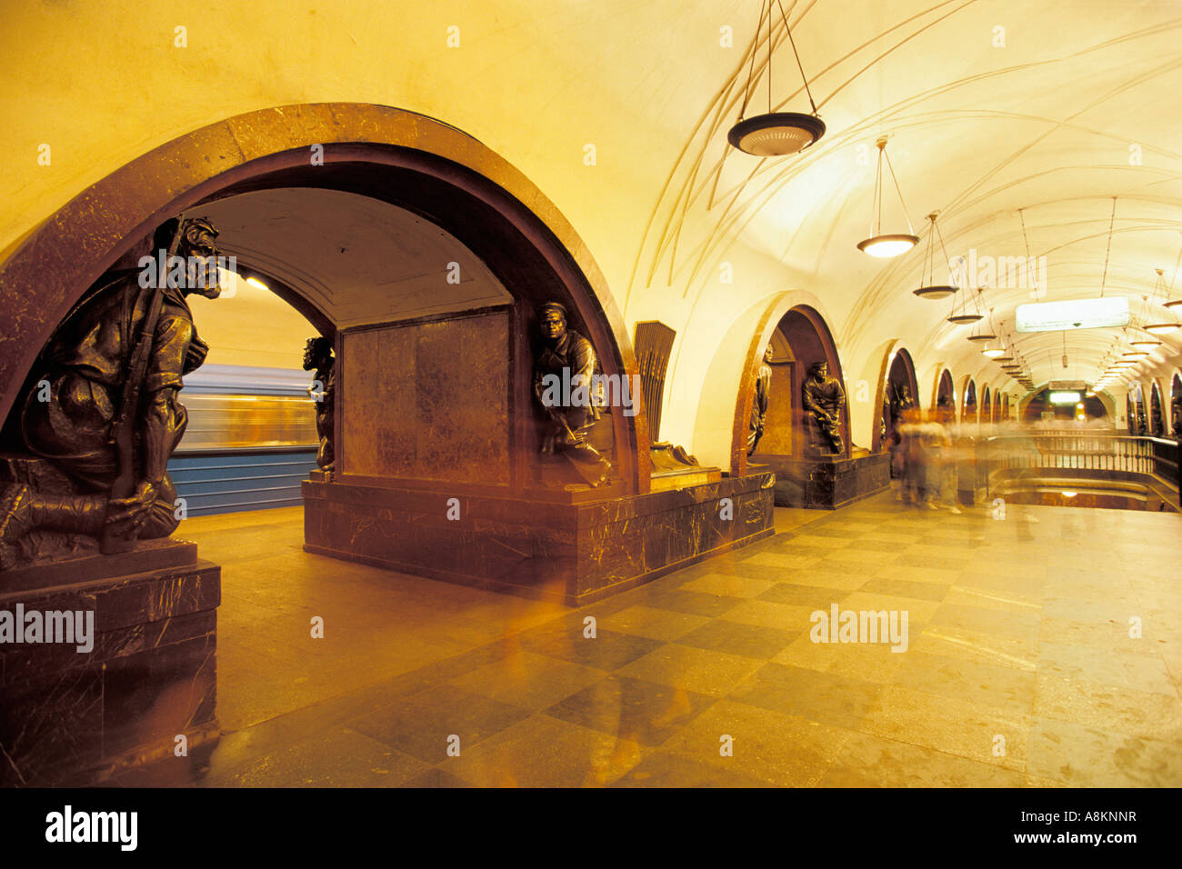 Moscow underground station, Russia Stock Photo - Alamy