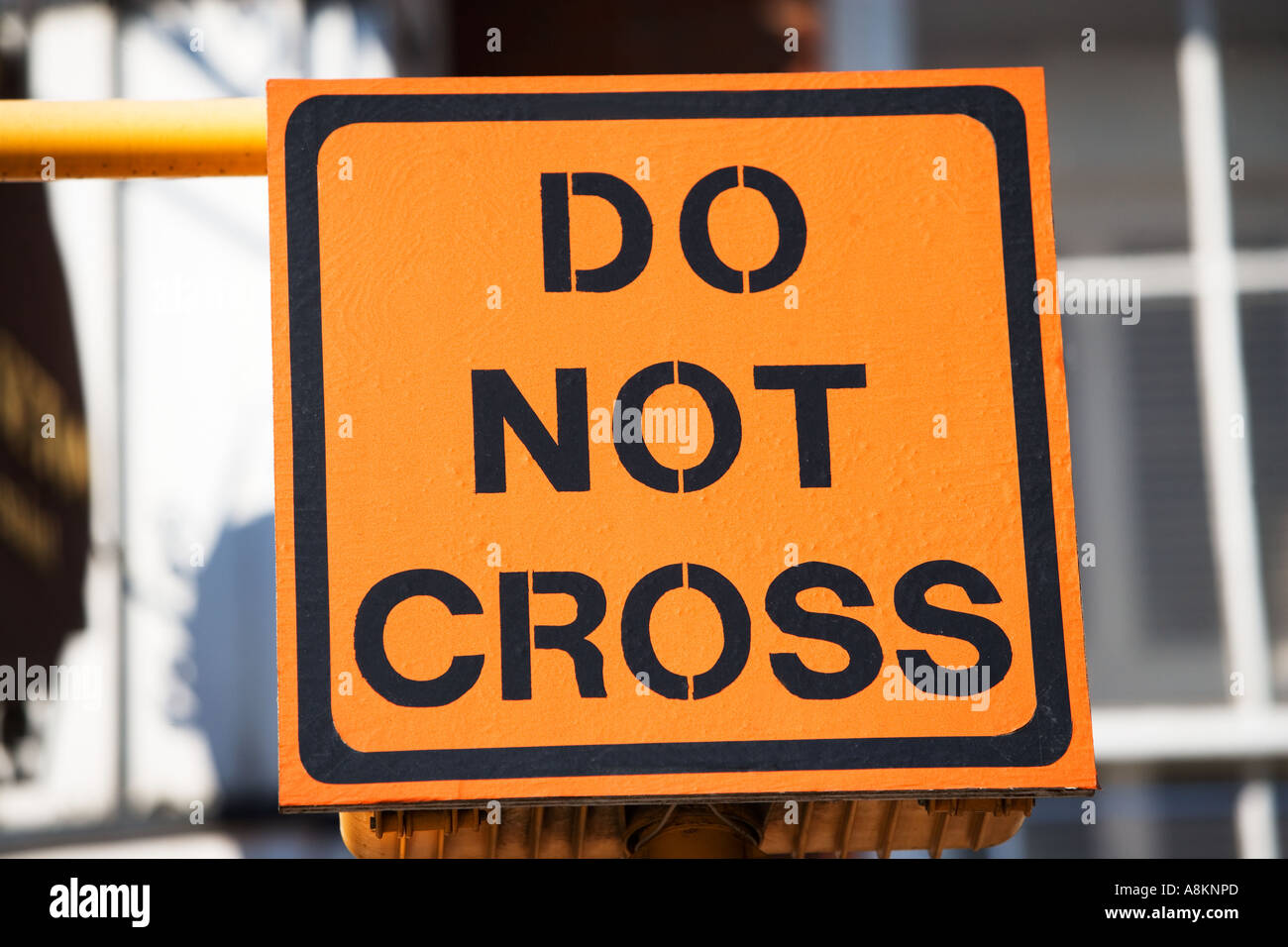 Do Not Cross Sign