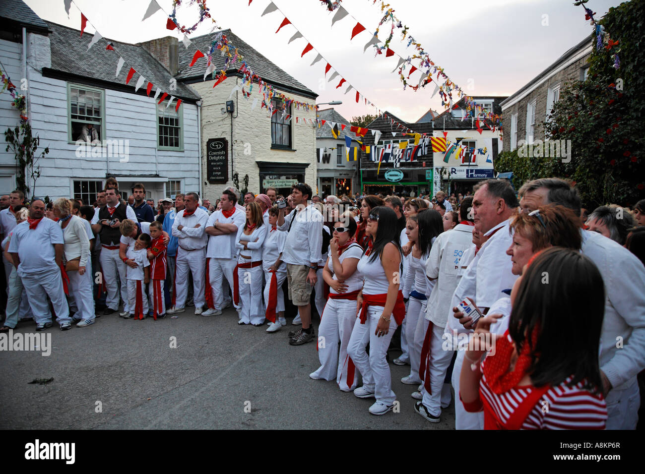 People By The Maypole At The Obby Oss Mayday Celebrations Padstow ...