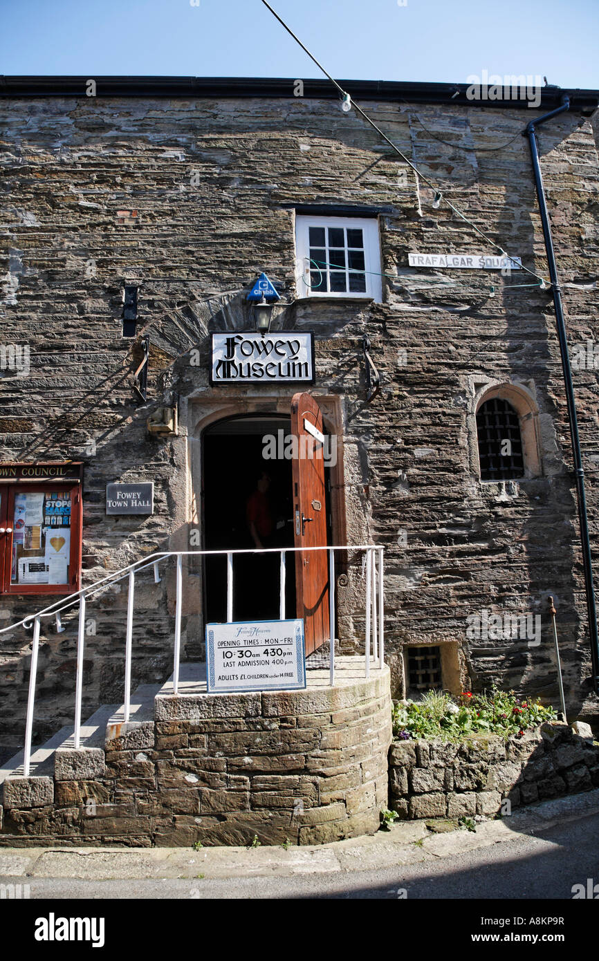 Fowey Museum Fowey Cornwall England UK Europe Stock Photo - Alamy