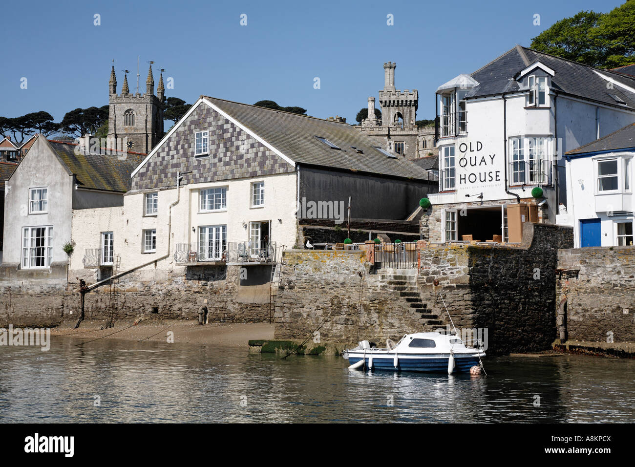 Fowey Harbour Cornwall England UK Europe Stock Photo - Alamy