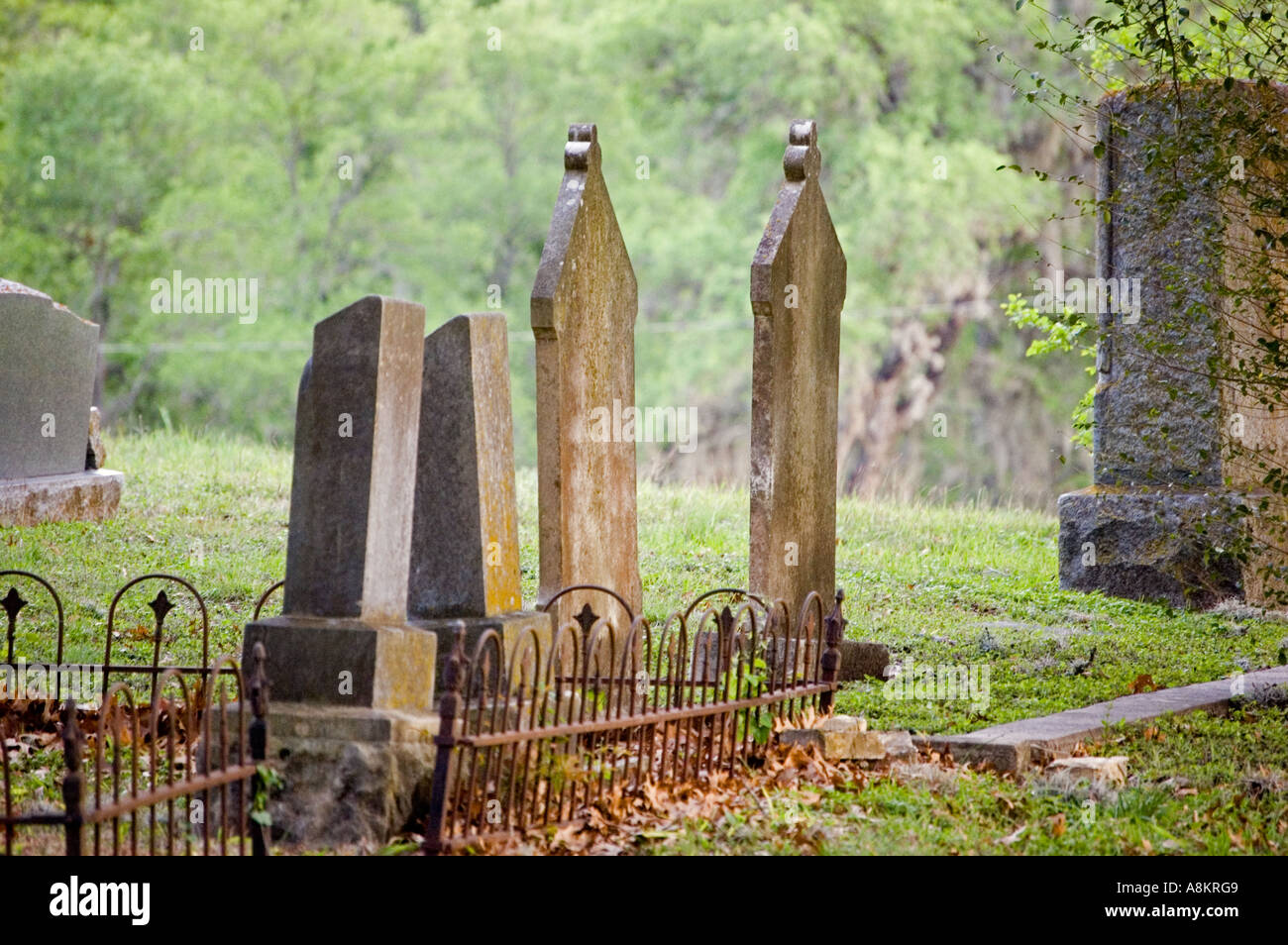 Old cemetary headstones Stock Photo - Alamy