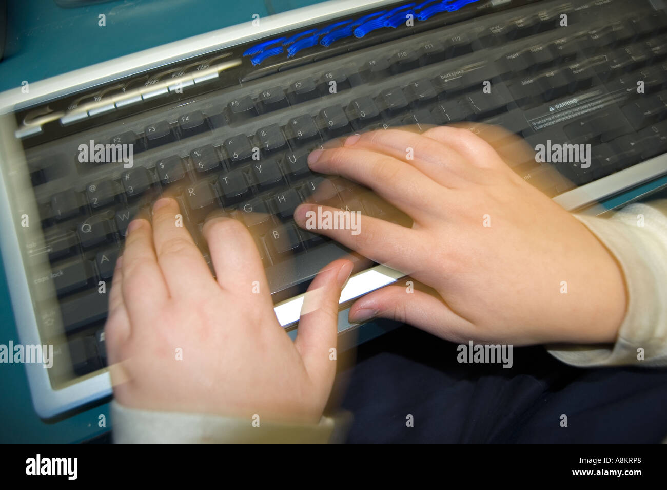 Typing in motion hi-res stock photography and images - Alamy