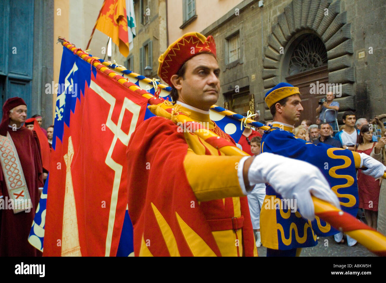 Procession and display before the annual Palio dell'Occa horse race ...