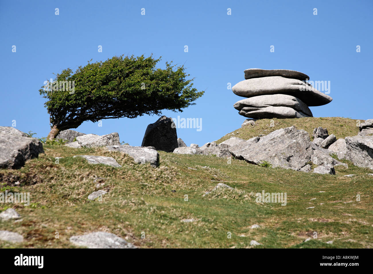 The Cheesewring Stone Circles Bodmin Moor Cornwall England Britain UK ...